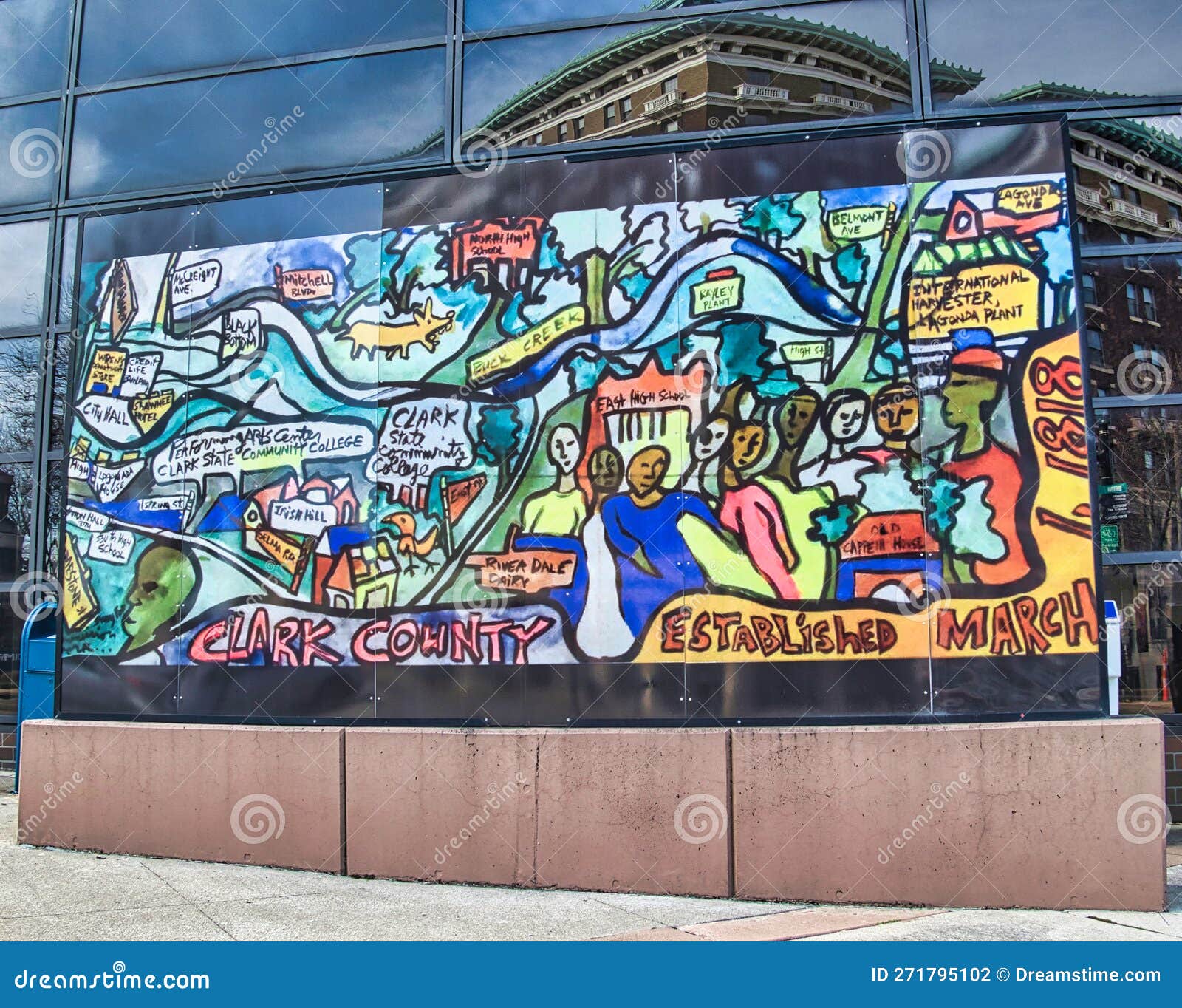 Mural Panting in Downtown Springfield Ohio USA 2023 Editorial ...