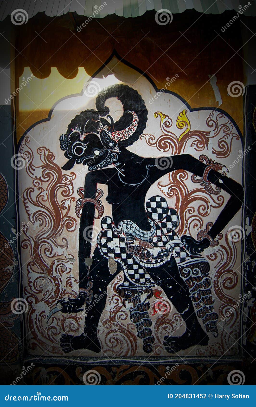 Mural Puppet in the wall editorial photography. Image of colorful ...