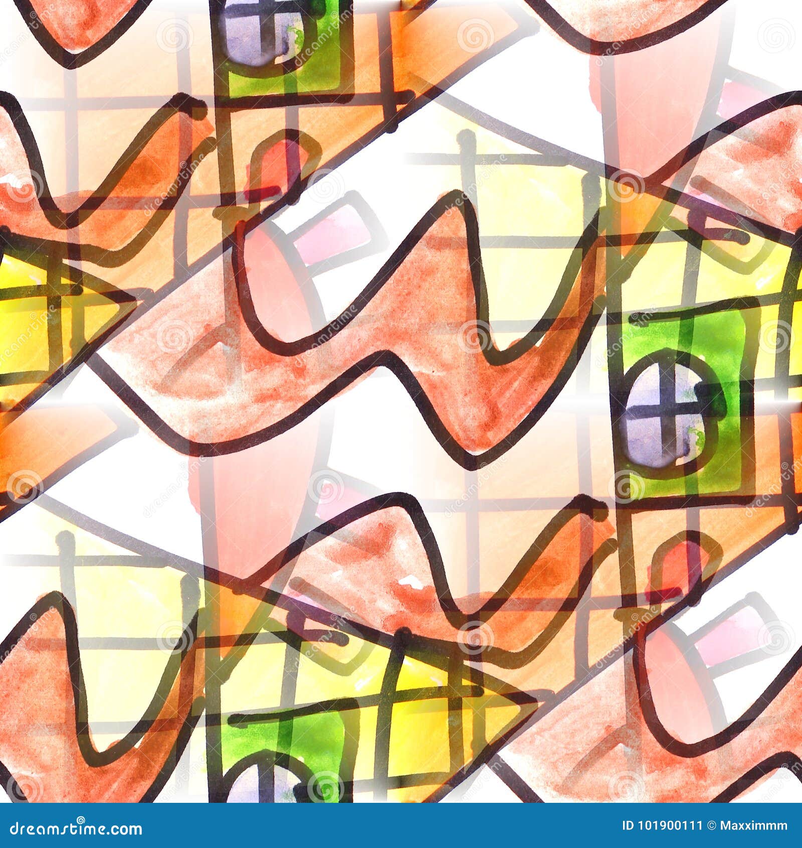 Mural Seamless Pattern Background Road and House Texture Wallpap Stock ...