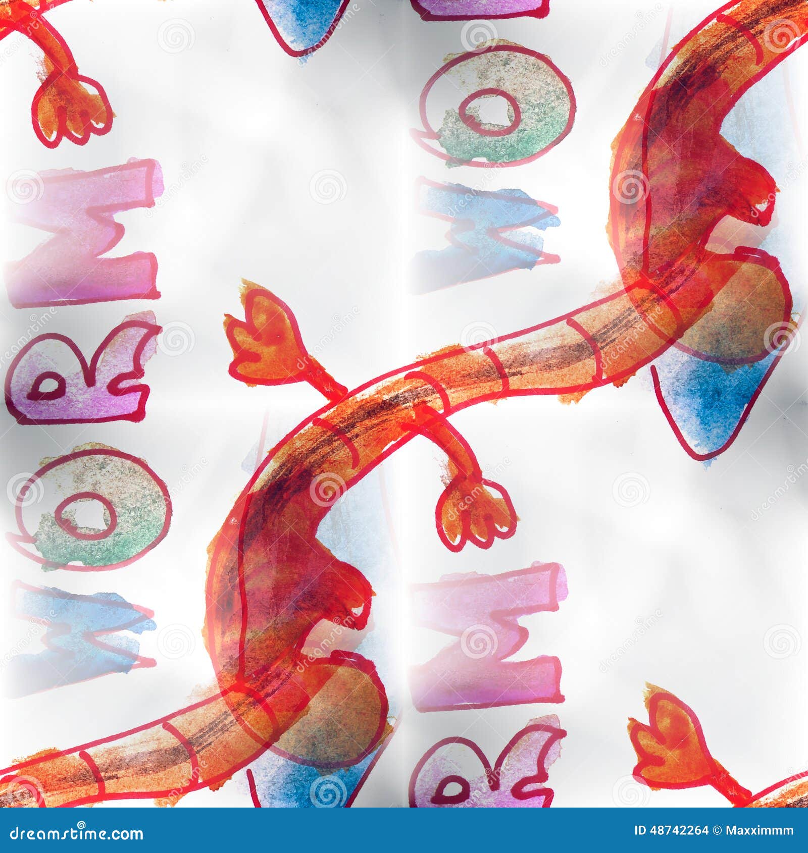 Worm Texture Graphic Painting Abstract Pattern Stock Illustration ...