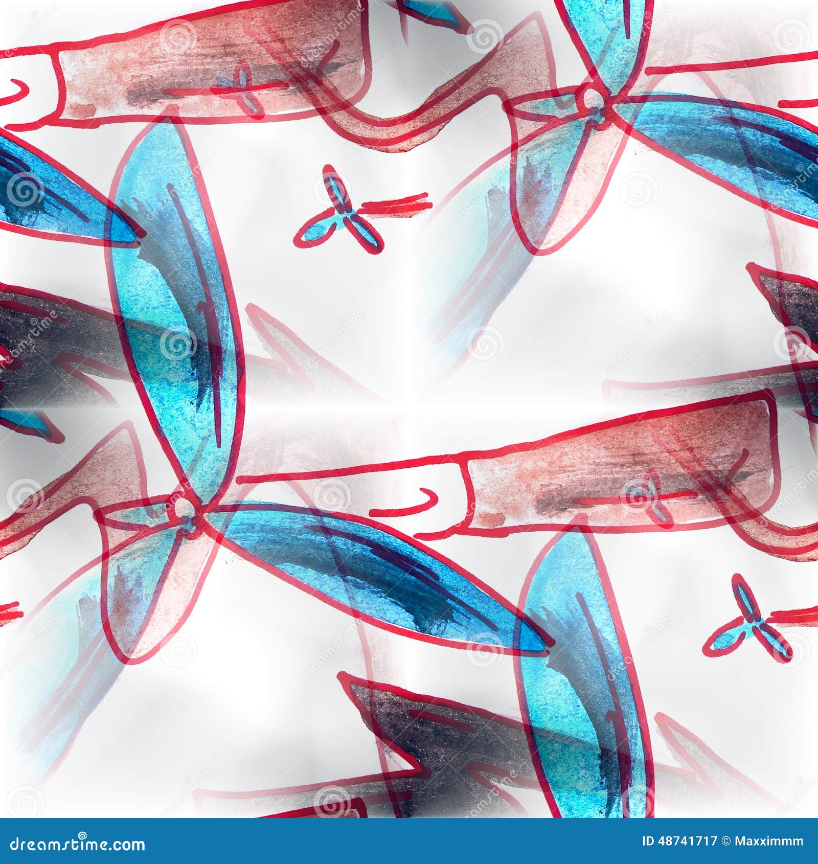 Mural Seamless Wind Power Pattern Background Stock Illustration ...