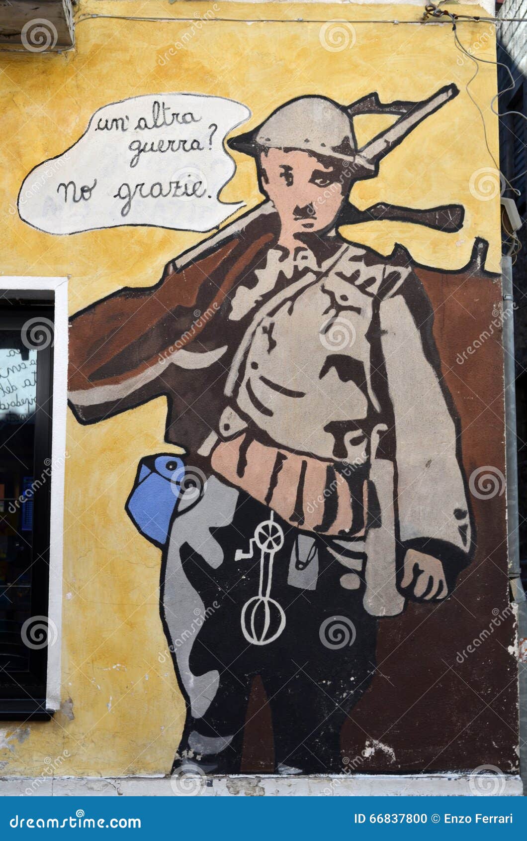 Murales Un Autre Guerre Aucun Mercis Image éditorial - Image du ...