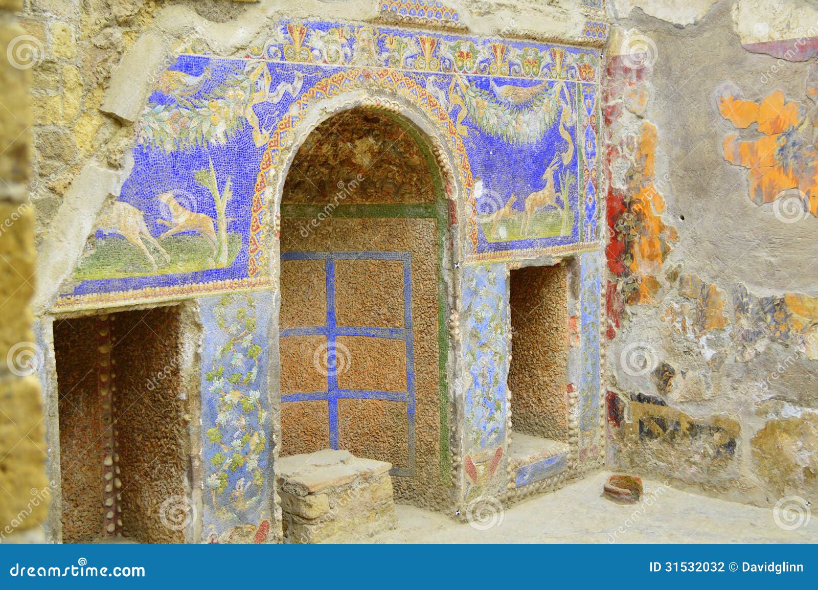 Murals stock photo. Image of ercano, herculaneum, home - 31532032