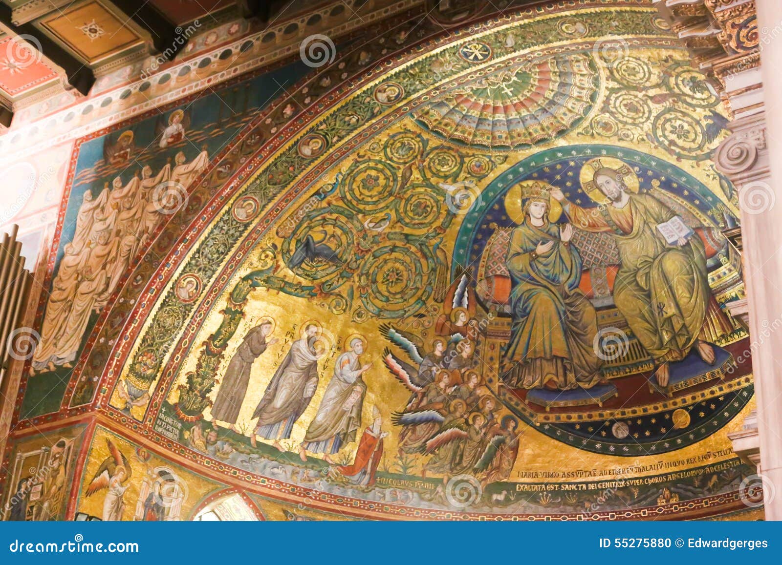 Murals of St. Peter Basilica , Vatican Editorial Image - Image of ...