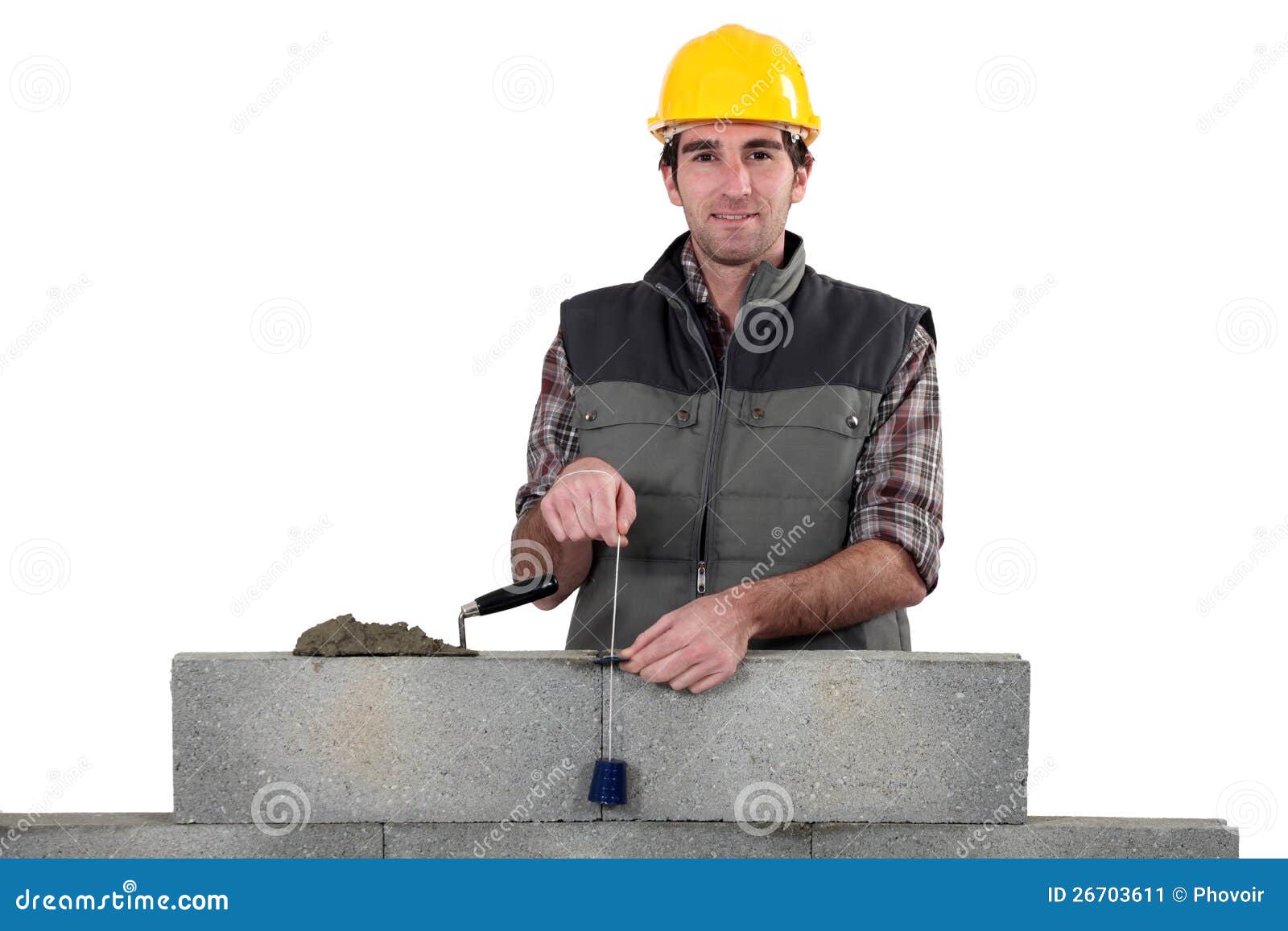 Muratore immagine stock. Immagine di maschio, perfezionista - 26703611