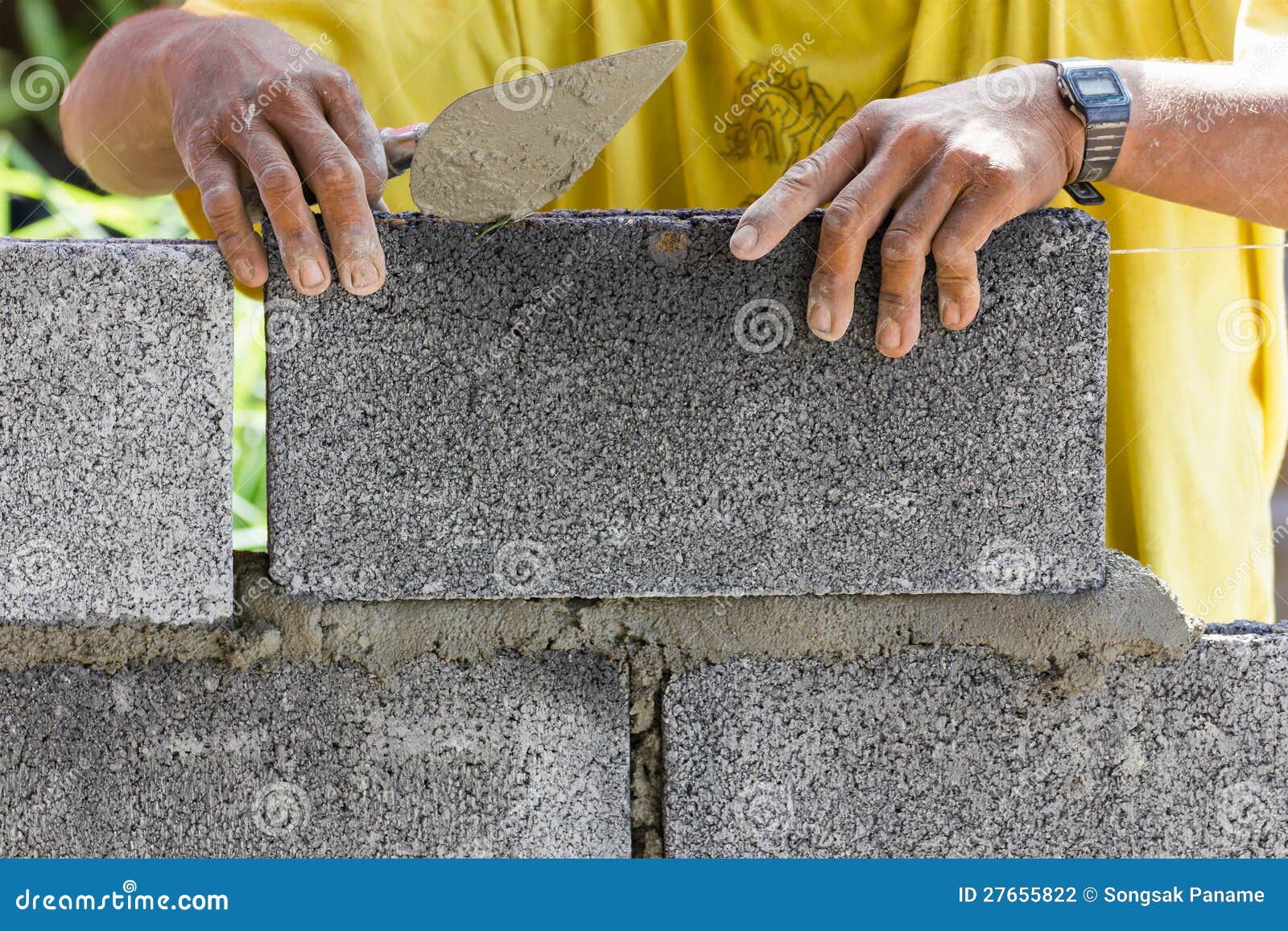 Muratore fotografia stock. Immagine di casa, sfondo, costruzione - 27655822