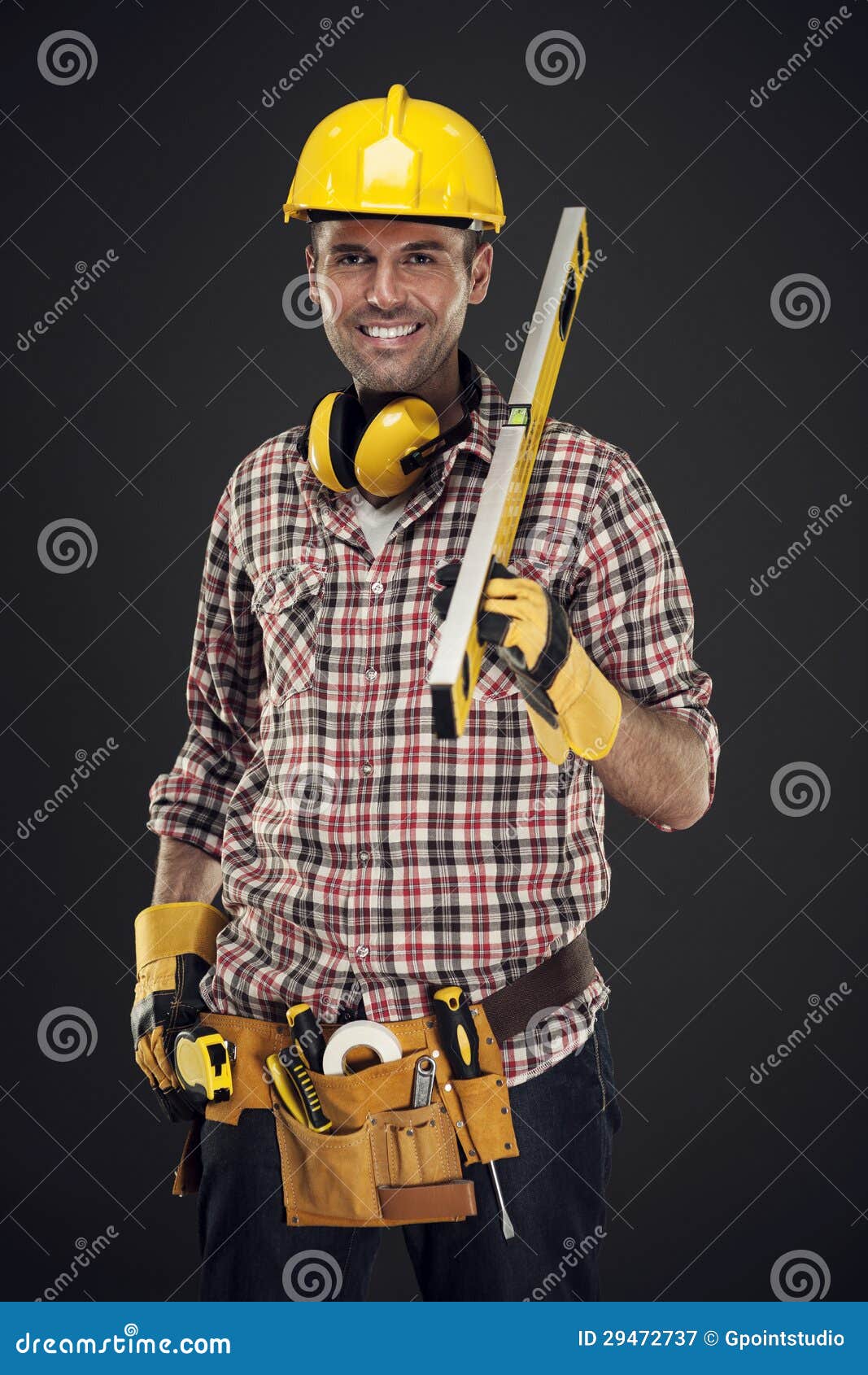 Muratore immagine stock. Immagine di taglialegna, costruzione - 29472737