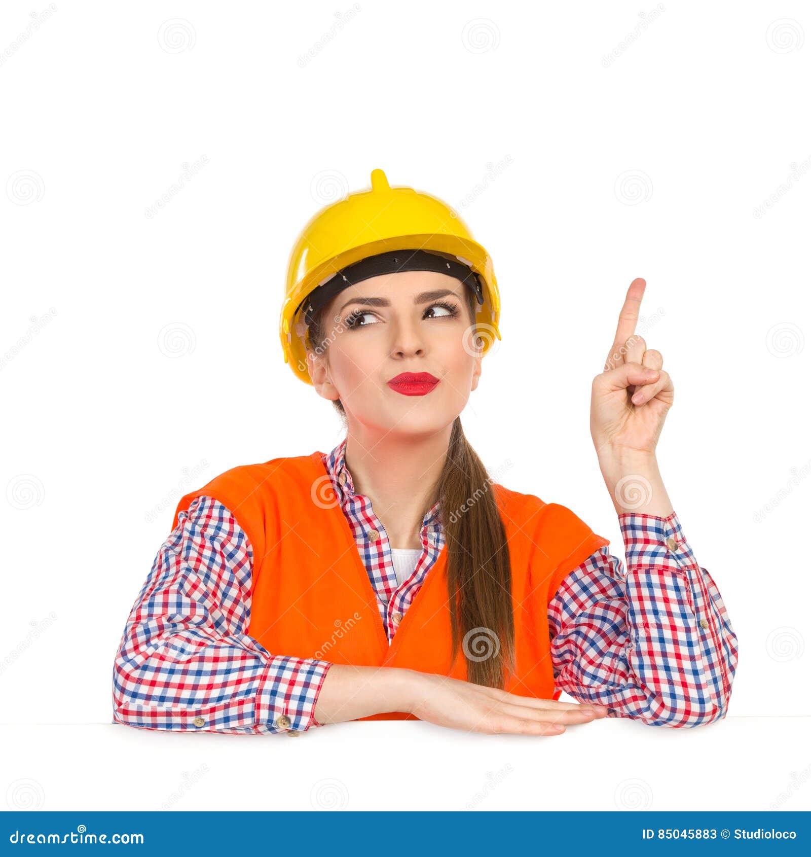 Muratore Attento Notice Della Donna Immagine Stock - Immagine di ...