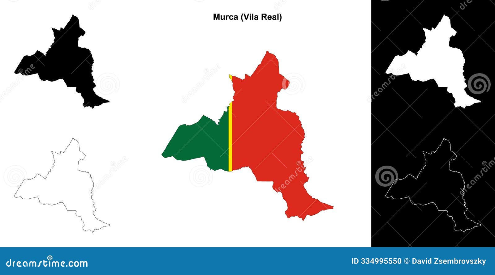 Murca outline map stock illustration. Illustration of shape - 334995550
