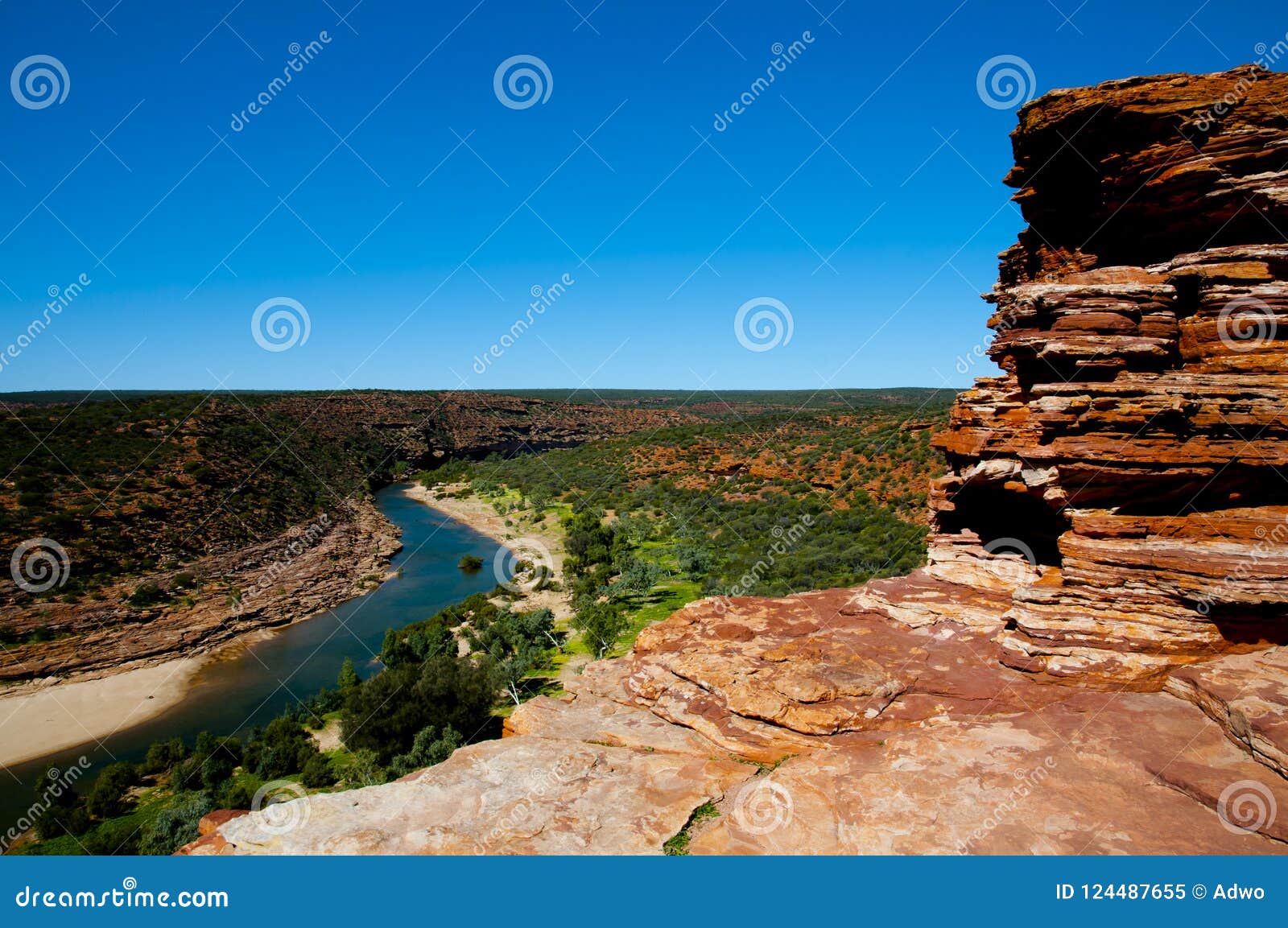 Murchison River Gorge stock image. Image of murchison - 124487655