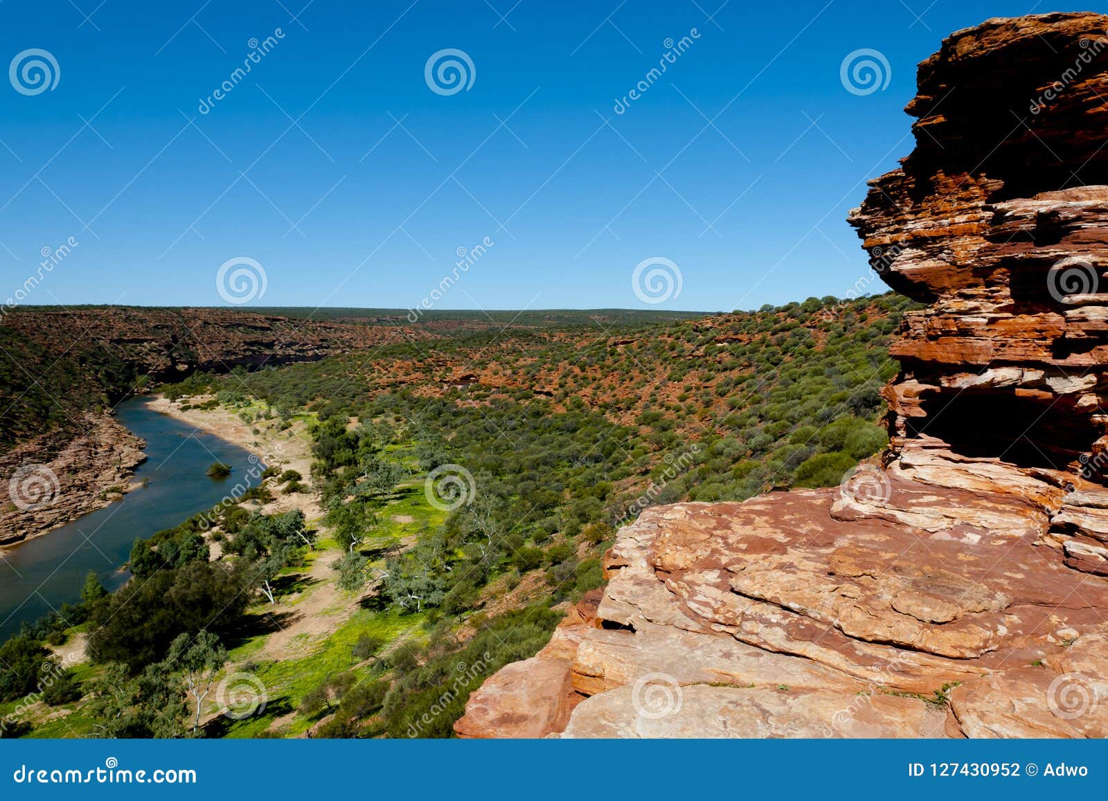 Murchison River Gorge stock photo. Image of park, natural - 127430952
