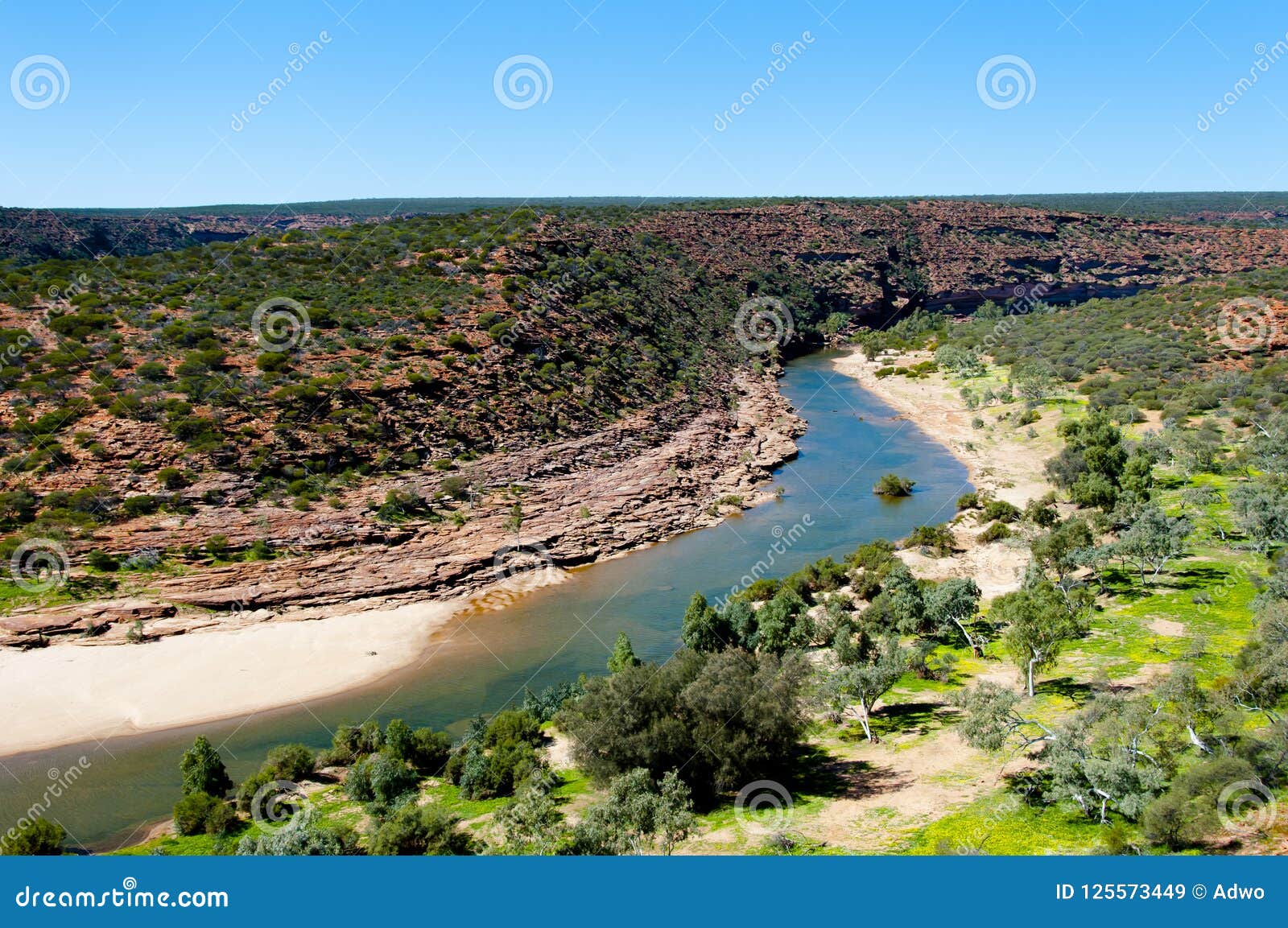 Murchison River Gorge stock image. Image of park, outdoor - 125573449
