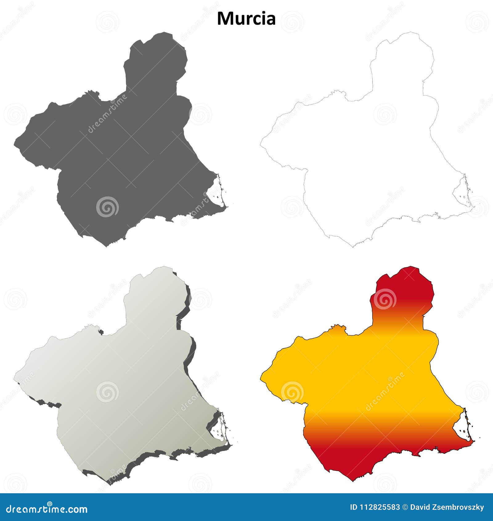 Murcia Map. Detailed Map Of Murcia City Administrative Area. Cityscape ...