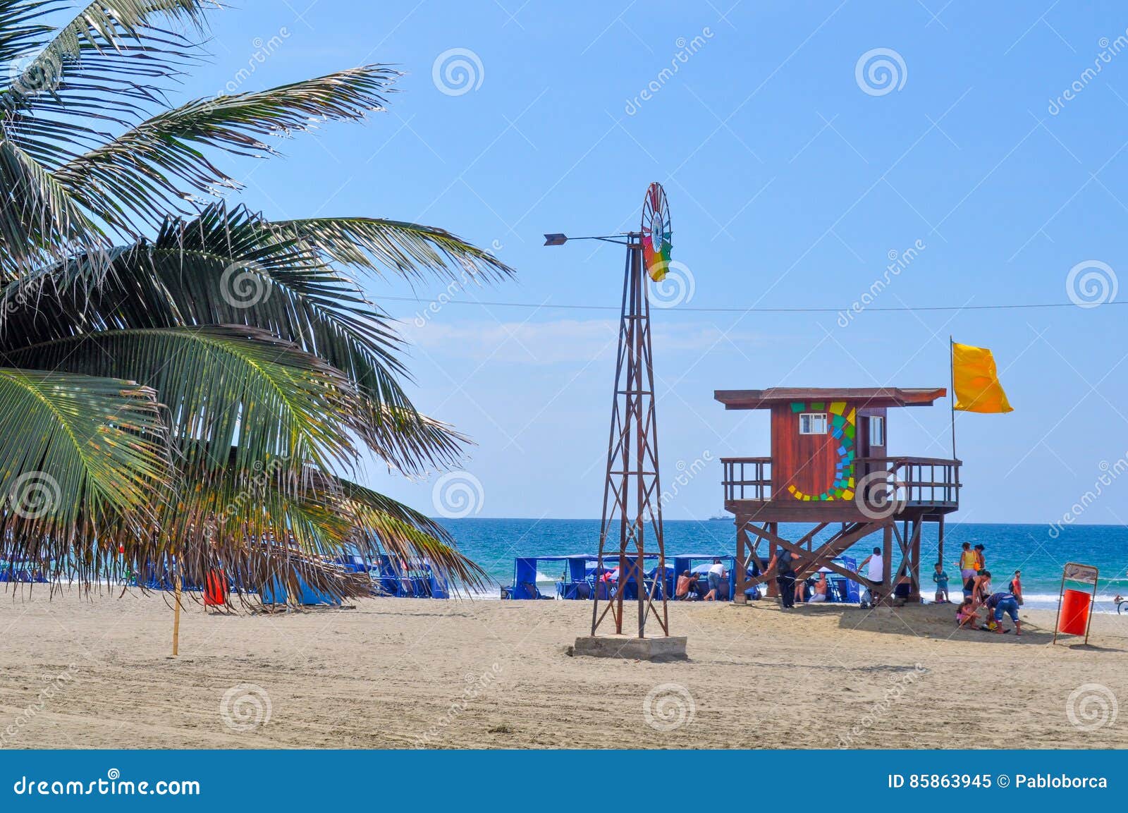 Murcielago Beach, Manta, Ecuador Editorial Image - Image of america ...