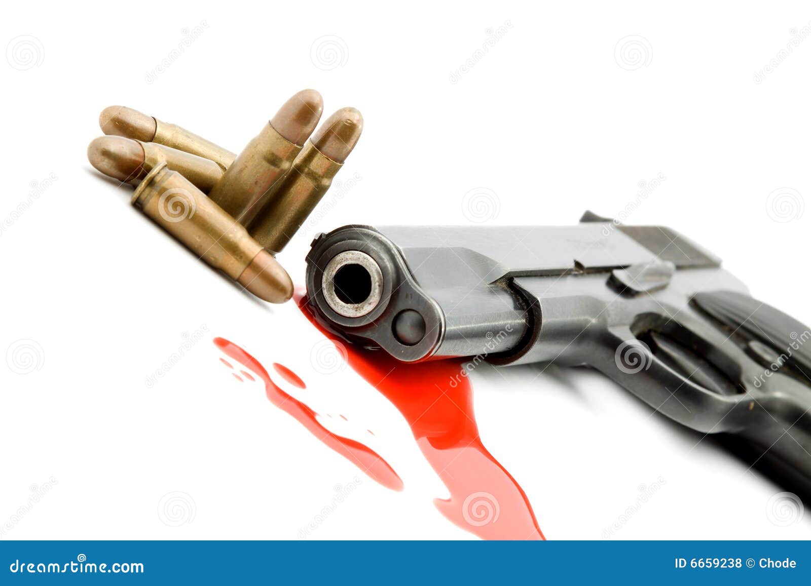 Murder Concept - Gun and Blood Stock Photo - Image of death, pistol ...