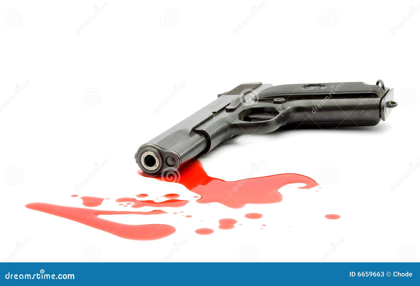 Murder Concept - Gun and Blood Stock Image - Image of weapon, blood ...