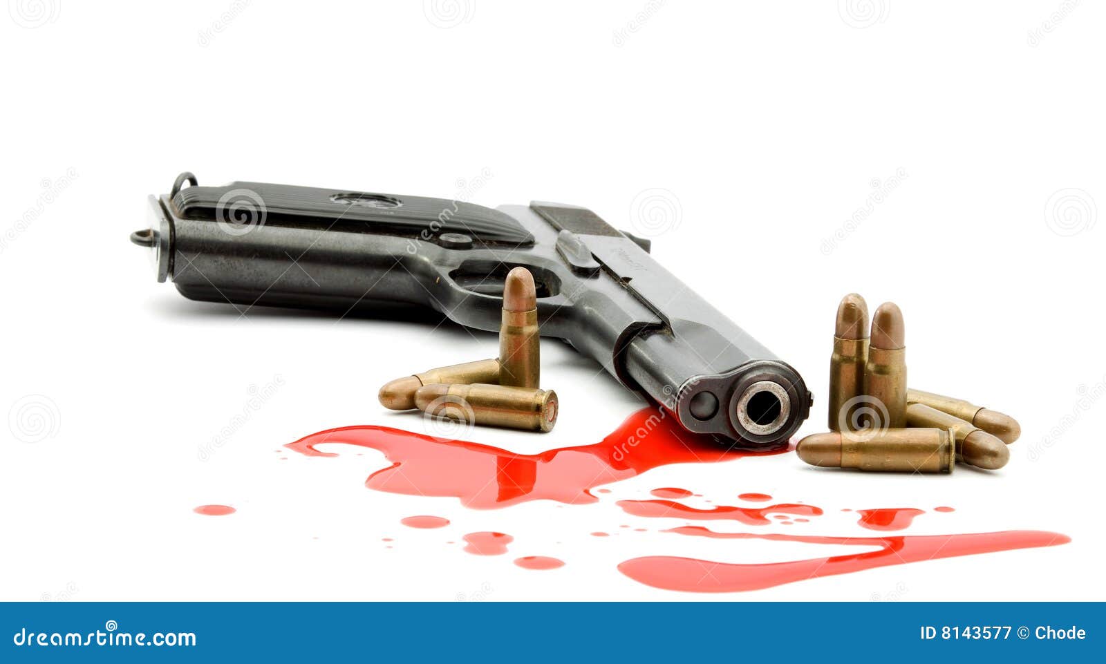 Murder Concept - Gun and Blood Stock Image - Image of danger, bullets ...