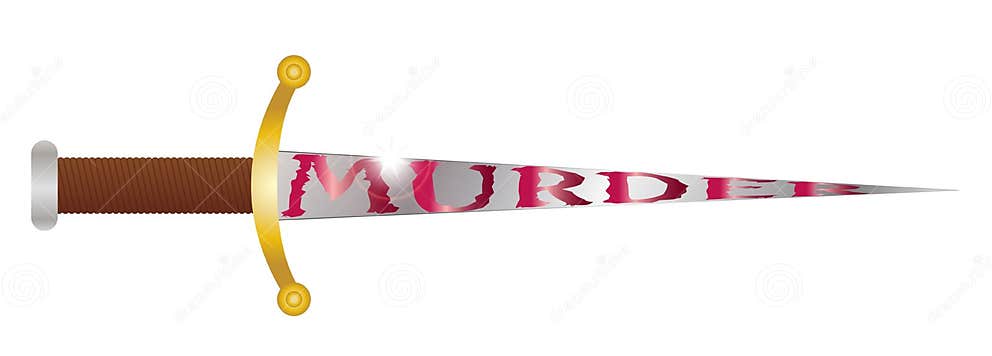 Murder Dagger stock illustration. Illustration of attack - 62642428