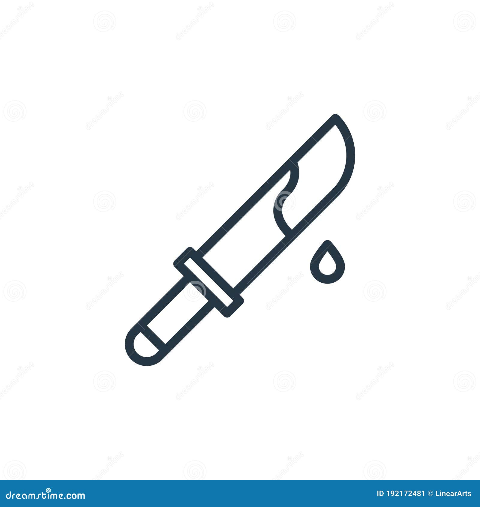 Murder Icon Vector from Crime Concept. Thin Line Illustration of Murder ...
