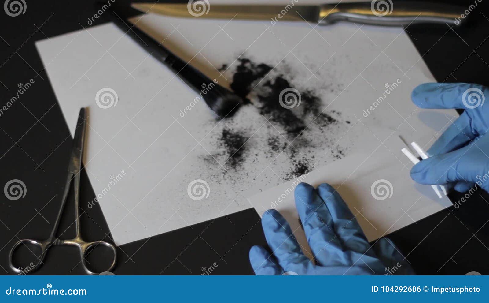 Murder Weapon and Fingerprints in Forensics Lab 1080p Hd Stock Footage ...