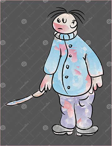 Murderer stock vector. Illustration of hoodlums, males - 42109951