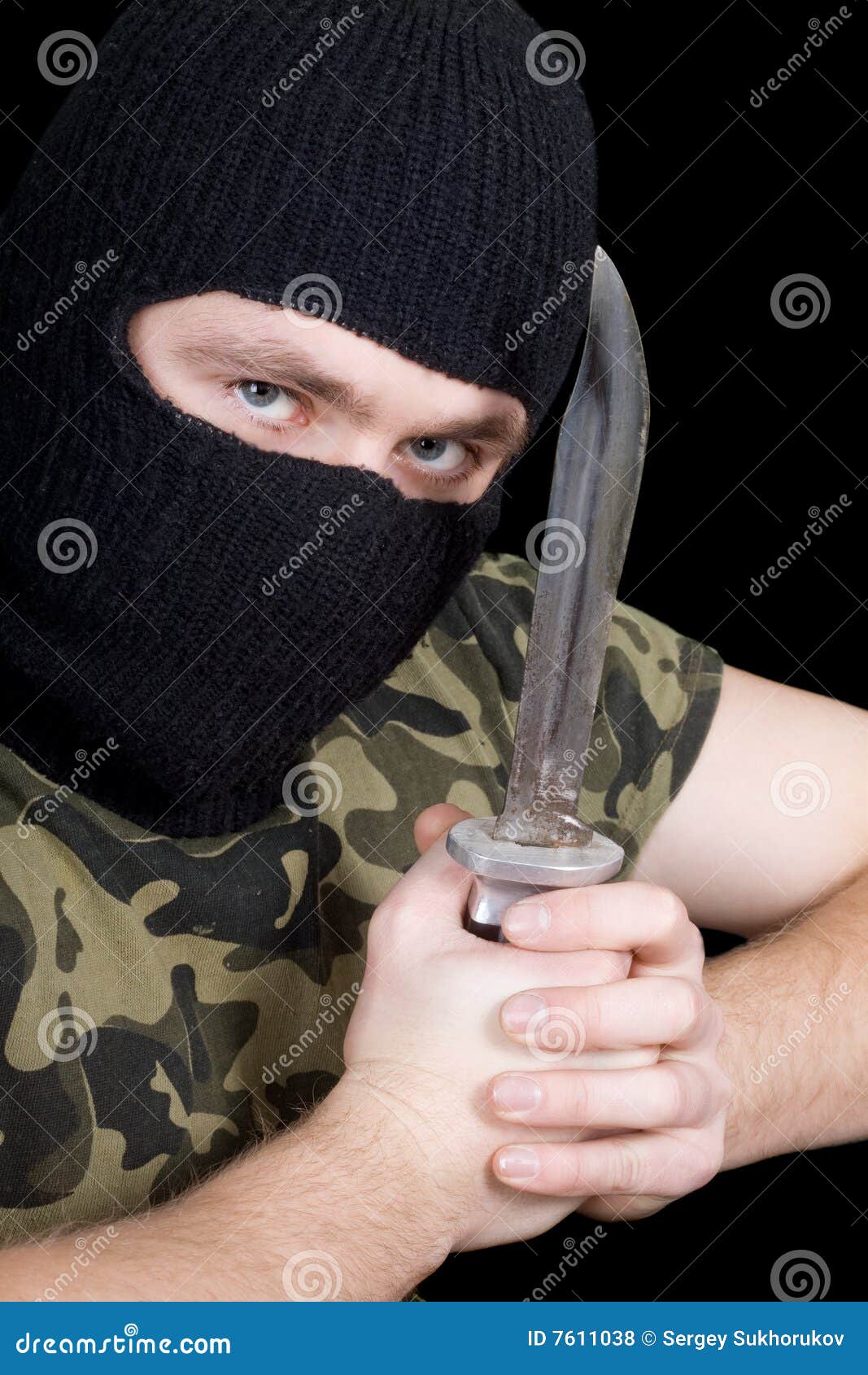 Murderer With Knife Stock Photography | CartoonDealer.com #30891398