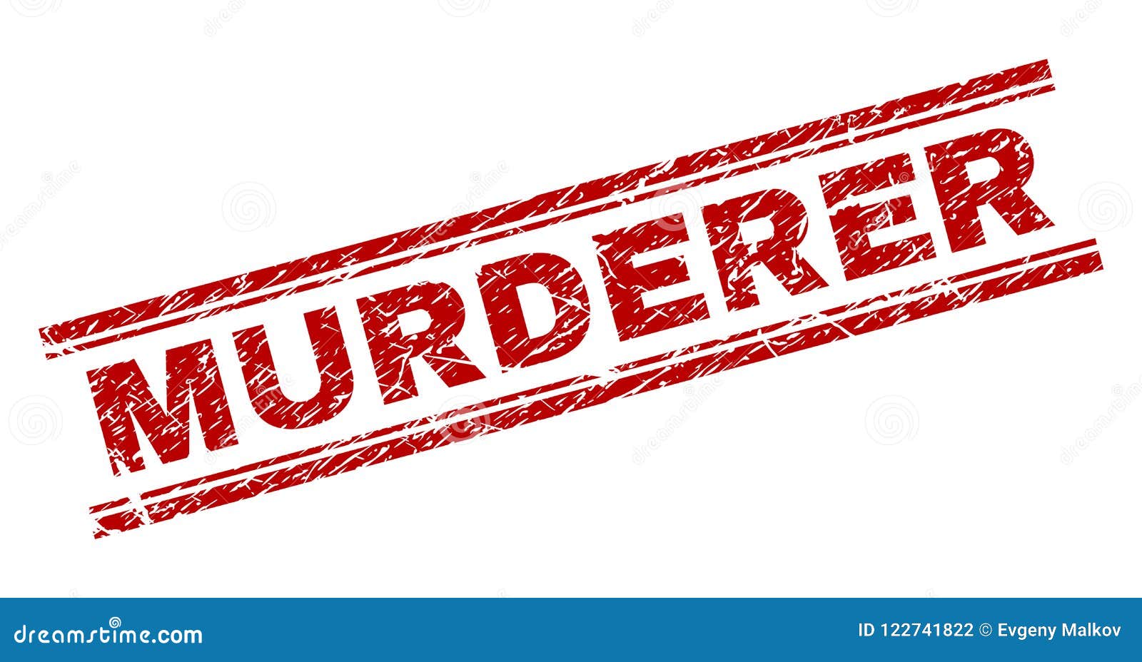 Scratched Textured MURDERER Stamp Seal Stock Vector - Illustration of ...
