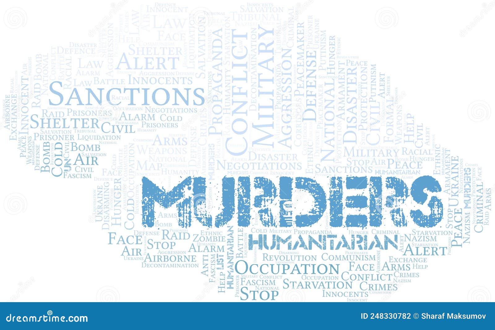 Murders Word Cloud. Vector Made with the Text only. Stock Vector ...