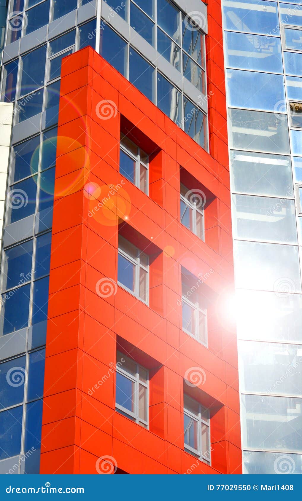 Muren Van Een Modern Gebouw Stock Foto - Image of commercieel, centrum ...