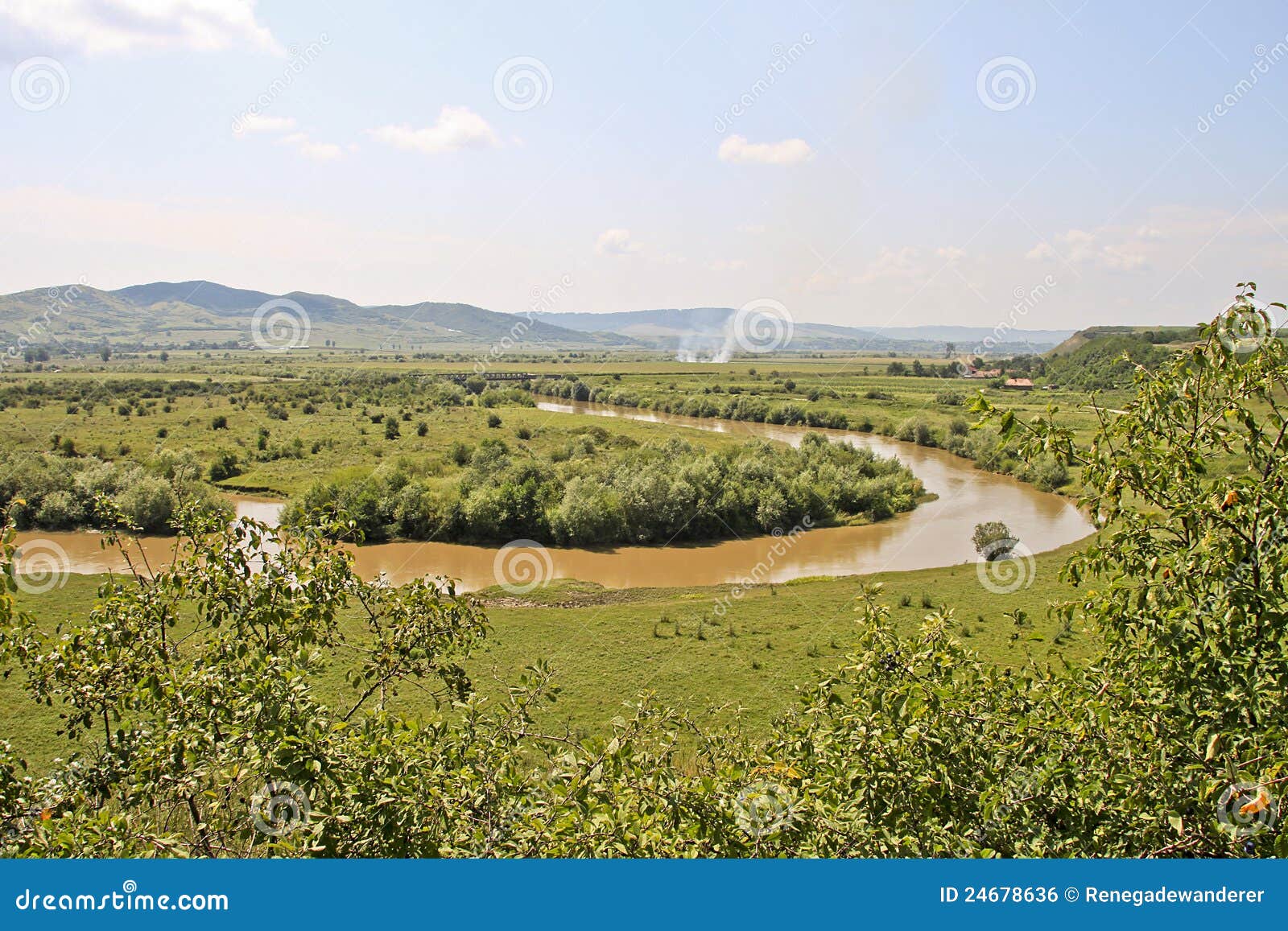 Mures River stock photo. Image of trees, romania, nature - 24678636
