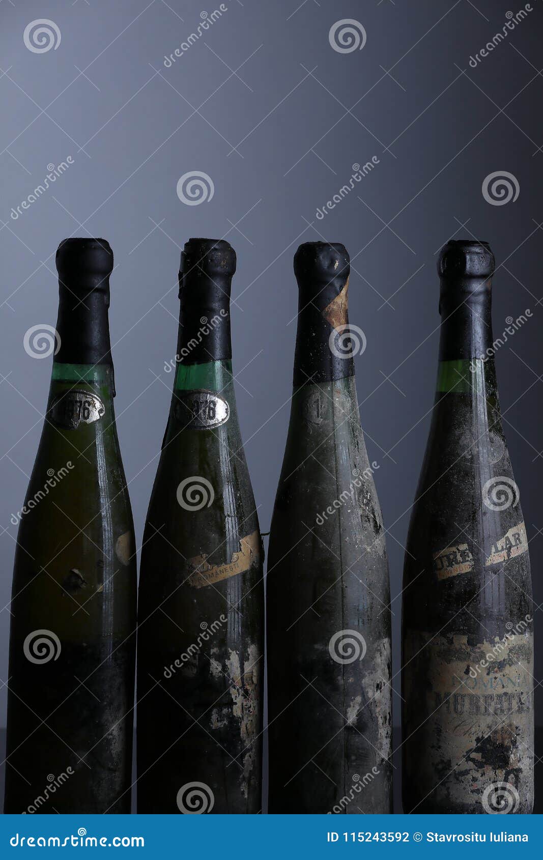 Murfatlar Wine Bottles Old from 1976 Editorial Photography - Image of ...
