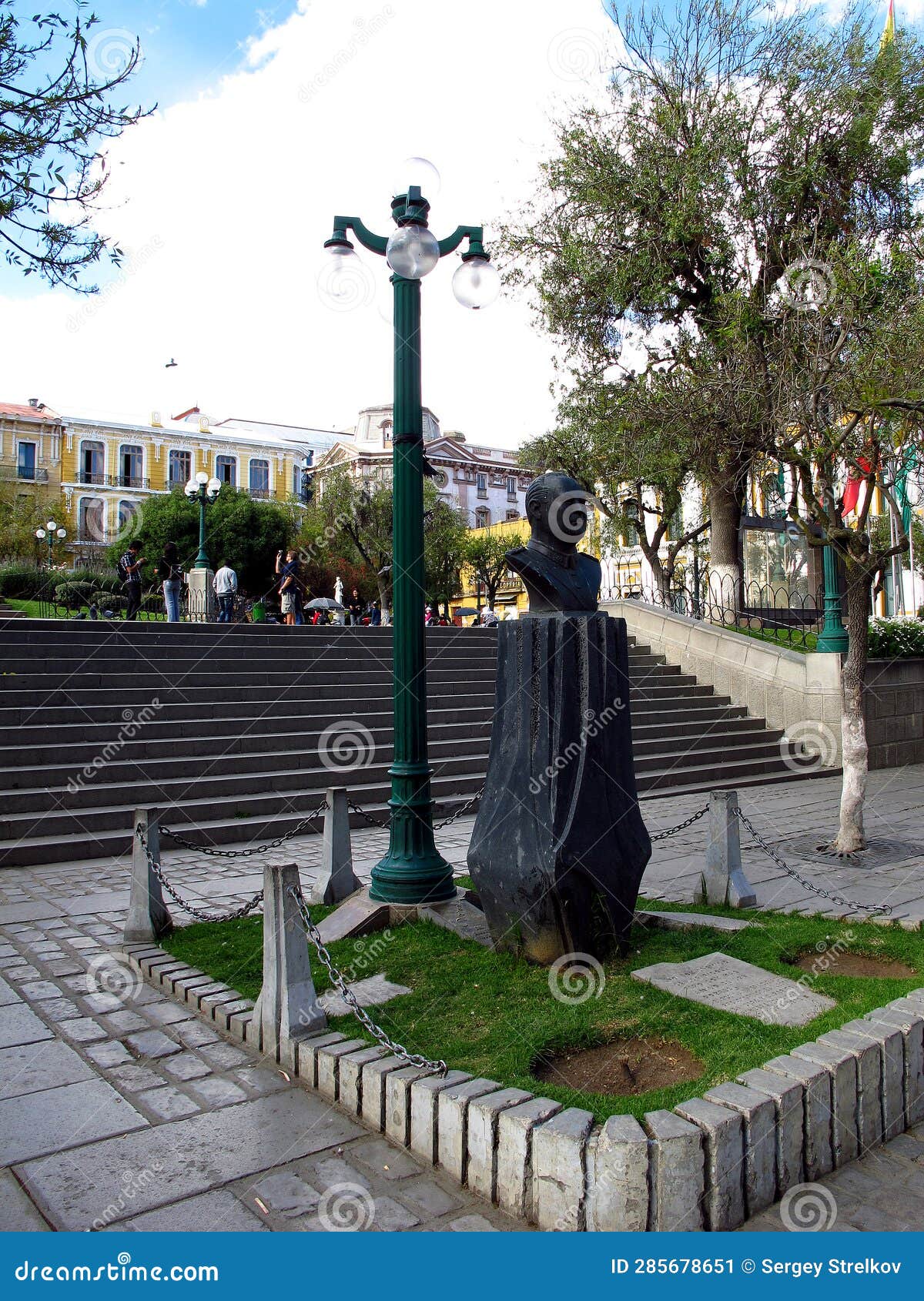 Murillo Square in La Paz, Bolivia Stock Image - Image of andes ...