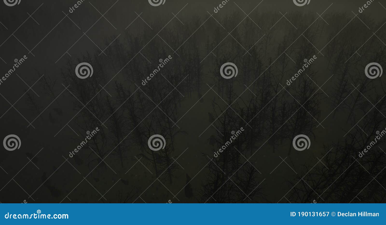 Murky Forest 3D Rendering stock illustration. Illustration of ...
