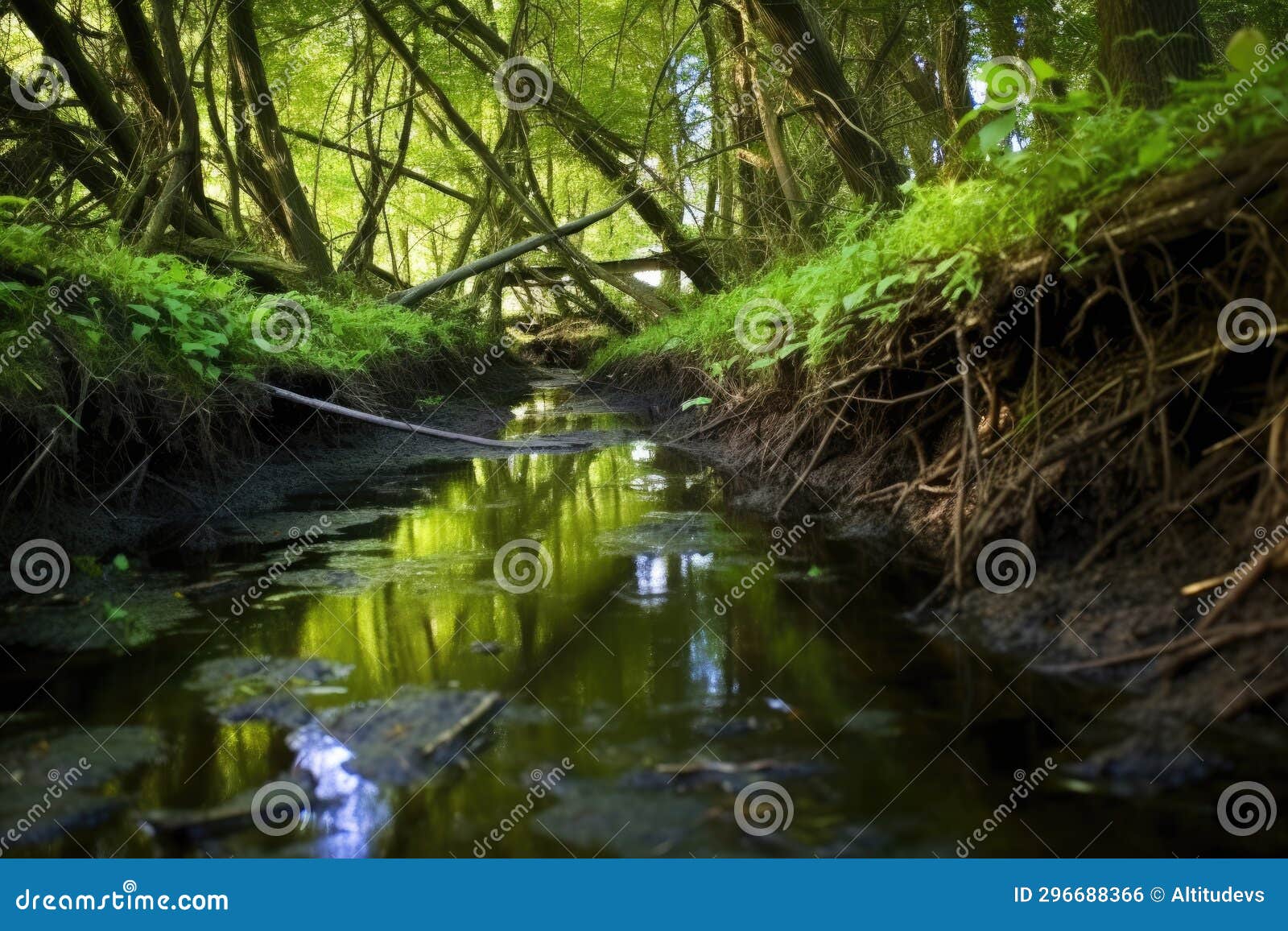 Murky Swamp Environment Known for Carp Stock Photo - Image of outdoor ...