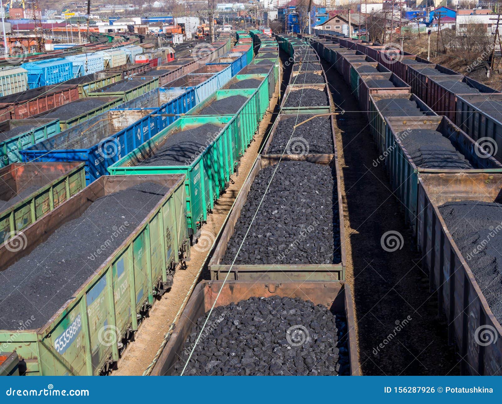 Train trains with coal editorial photo. Image of platform - 156287926
