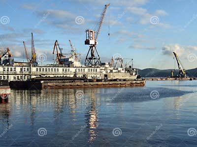 Murmansk sea port stock photo. Image of port, handling - 1499582