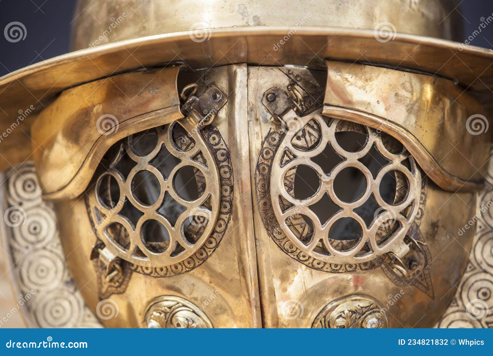 Murmillo Helmet. Ancient Roman Gladiator Reconstruction Royalty-Free ...