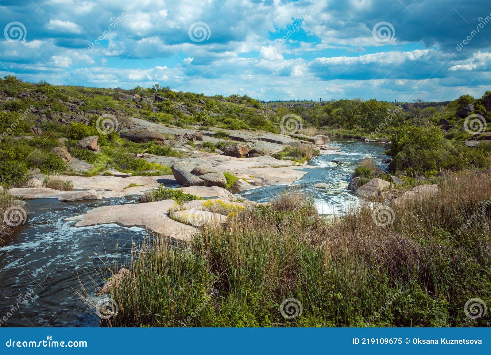 The Murmuring Waters of the Tokovsky Waterfall in Ukraine. Stock Image ...