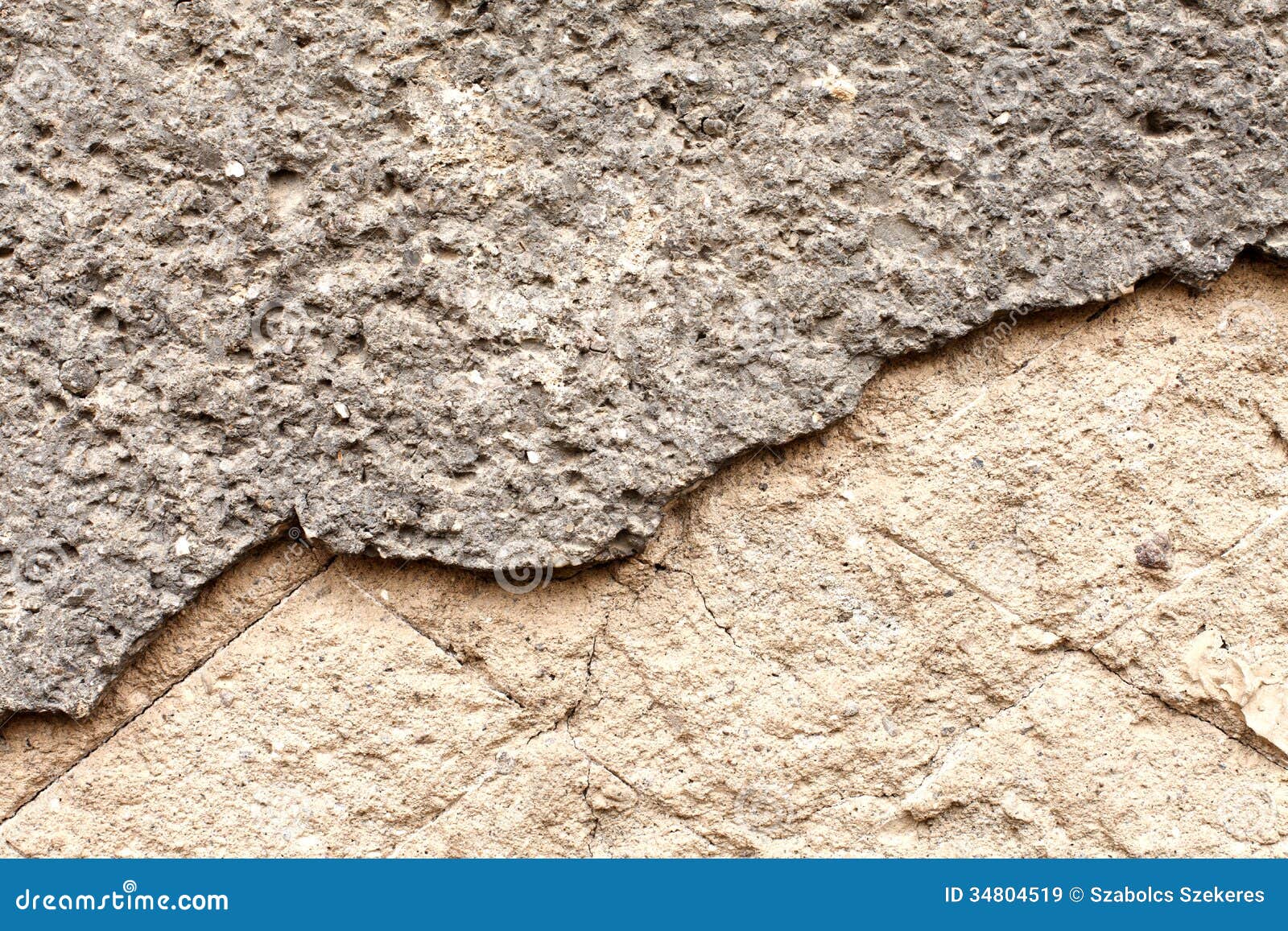 Muro De Cemento Roto Granoso Imagen de archivo - Imagen de ladrillo ...