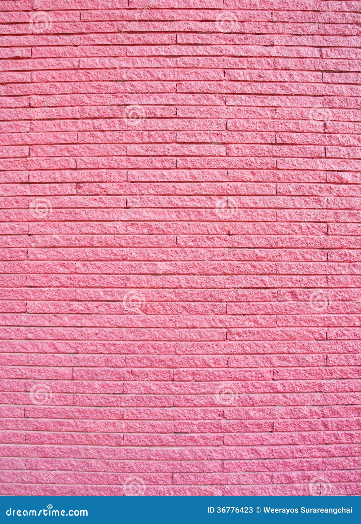 Muro Di Mattoni Dipinto Rosa Immagine Stock - Immagine di domestico ...