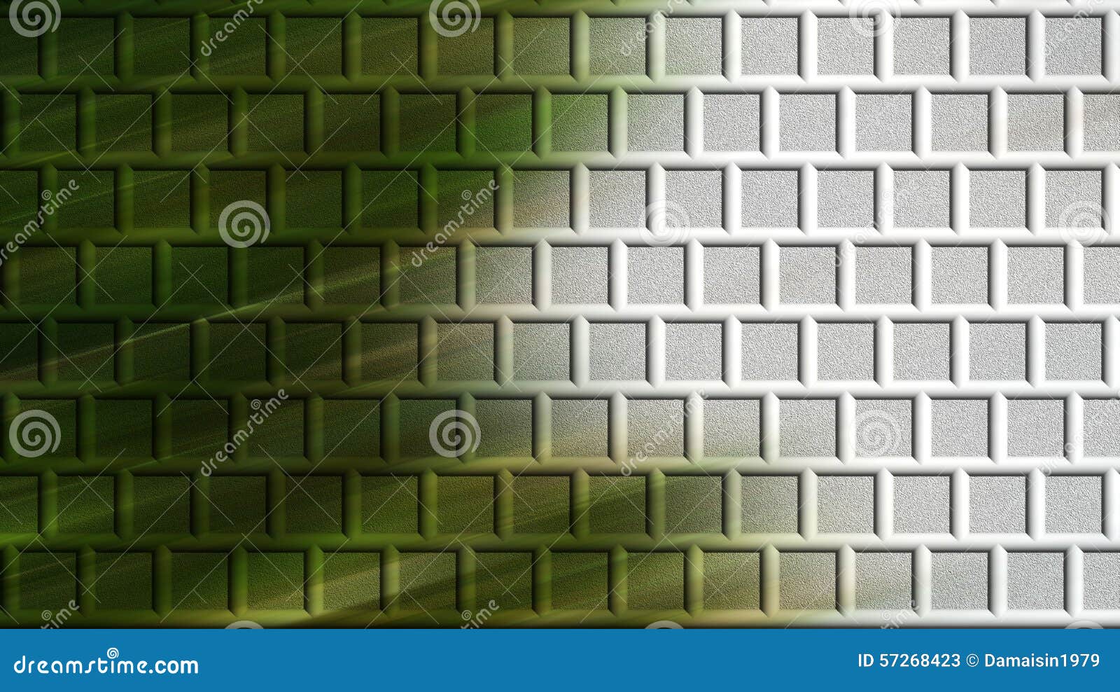 Muro Di Mattoni Verde Generato Da Computer Immagine Stock - Immagine di ...
