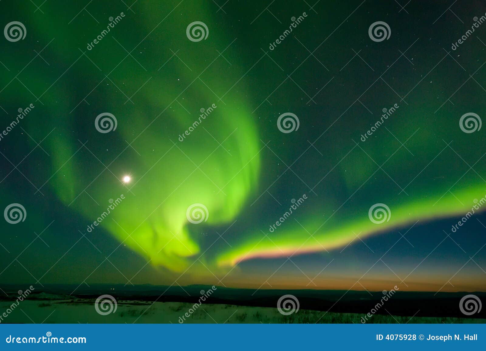 Murphy Dome Twilight Aurora Stock Photo - Image of murphy, dome: 4075928