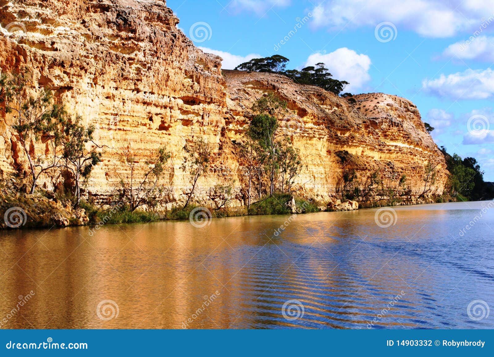 Murray River South Australia Stock Photo - Image of murray, clouds ...