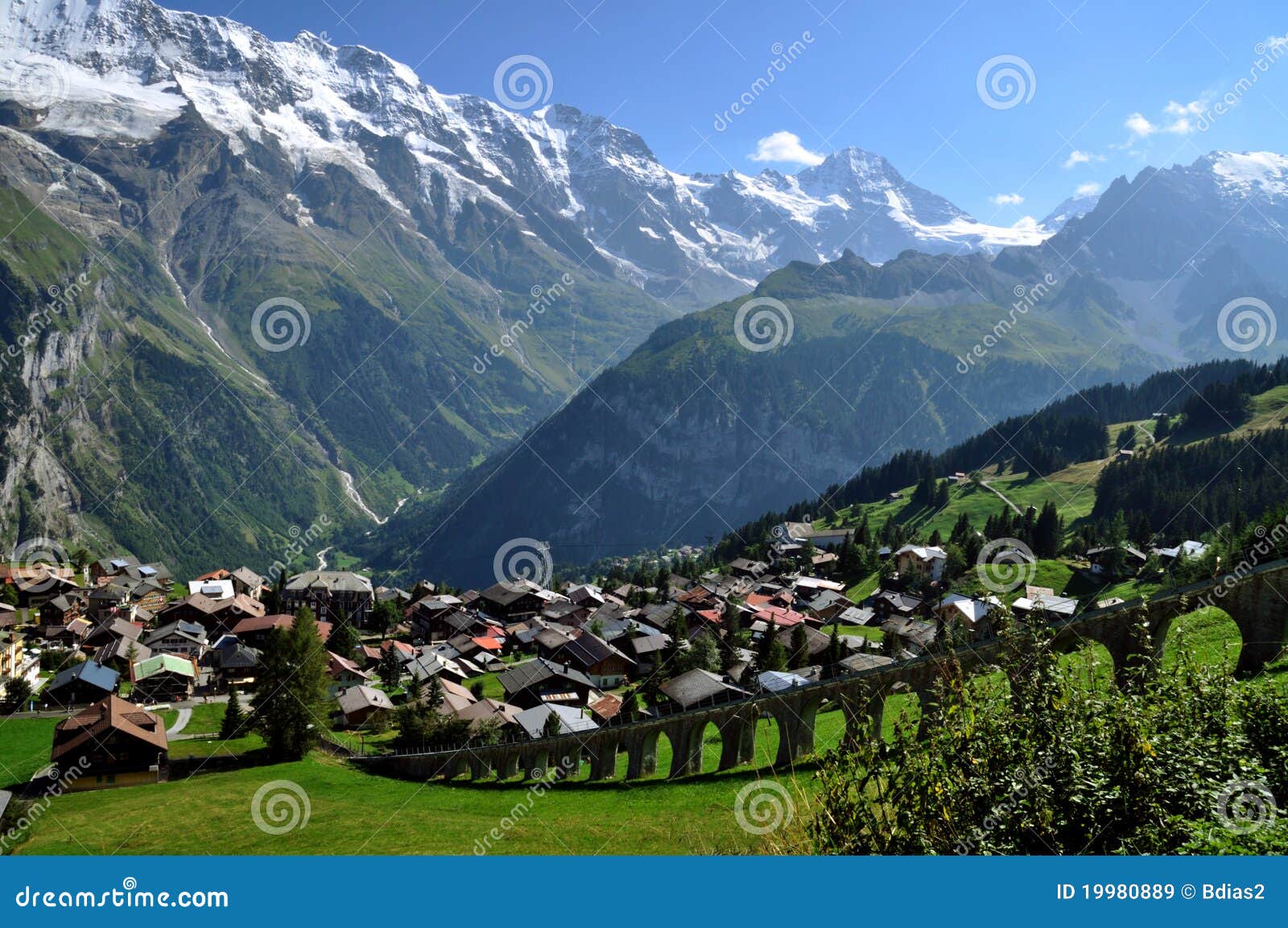 Murren Village, Switzerland Stock Image - Image of scenic, tourism ...