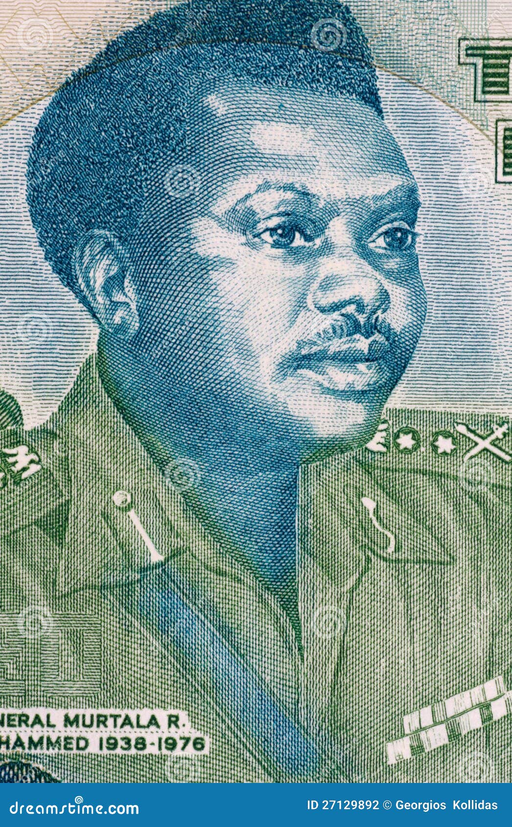 Murtala Mohammed editorial photography. Image of banknote - 27129892