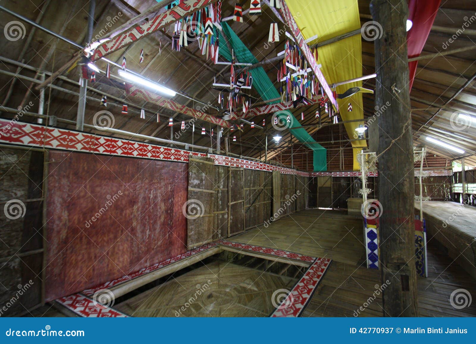 Murut Longhouse stock image. Image of malaysia, murut - 42770937
