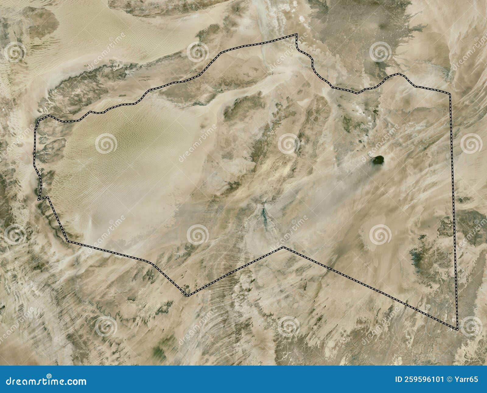 Murzuq, Libya. High-res Satellite. No Legend Stock Illustration ...