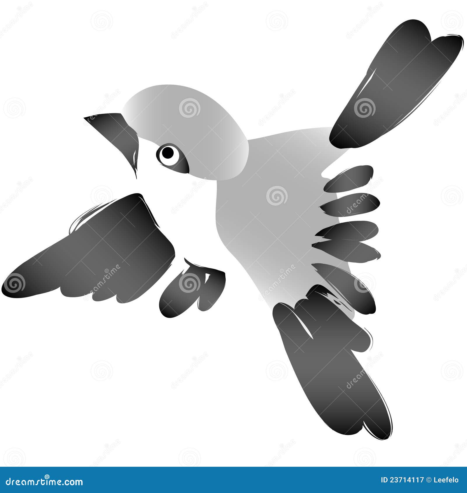 Mus Die Spontane Scketch Vliegt Vector Illustratie - Illustration of ...