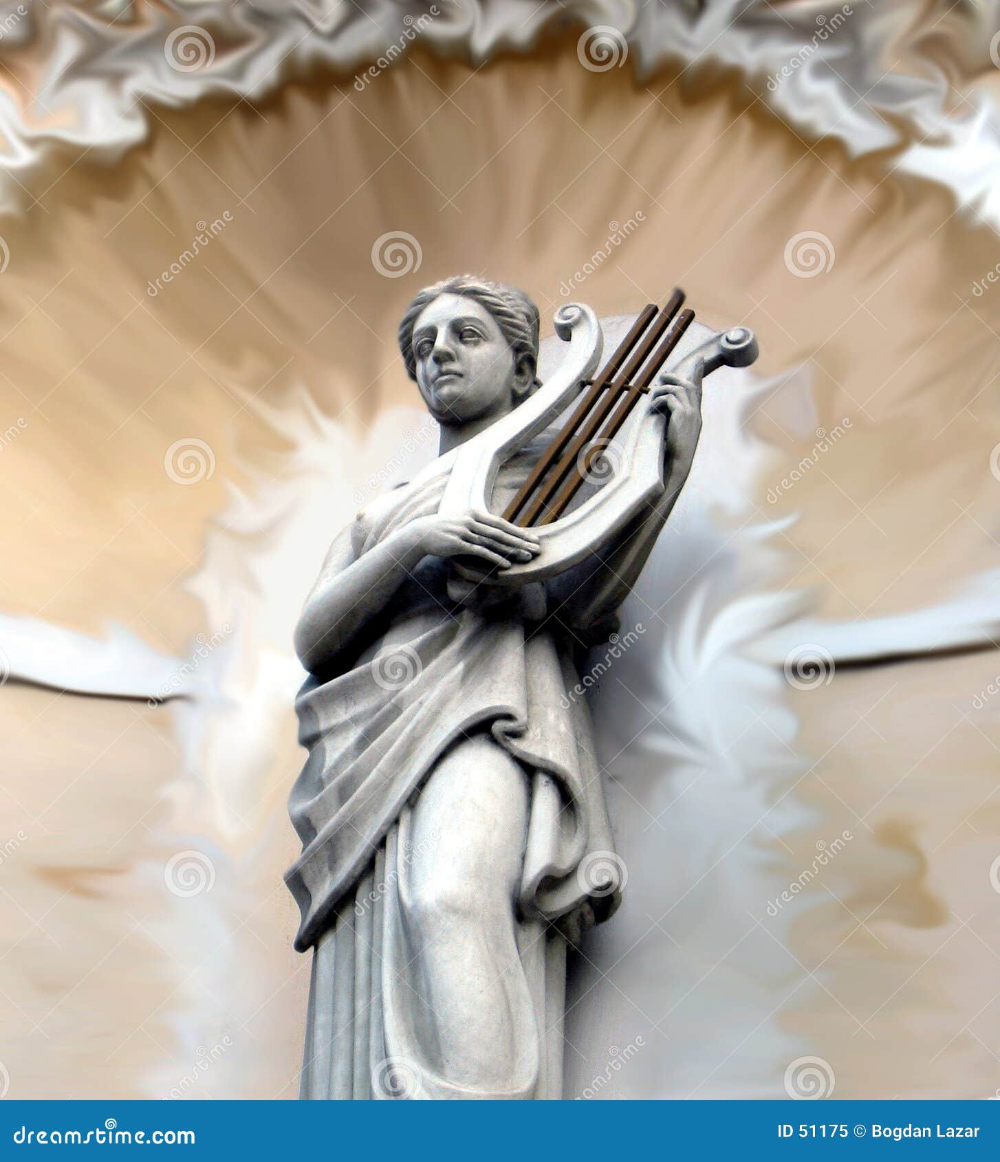 Musa #1 imagem de stock. Imagem de pedra, romênia, lira - 51175