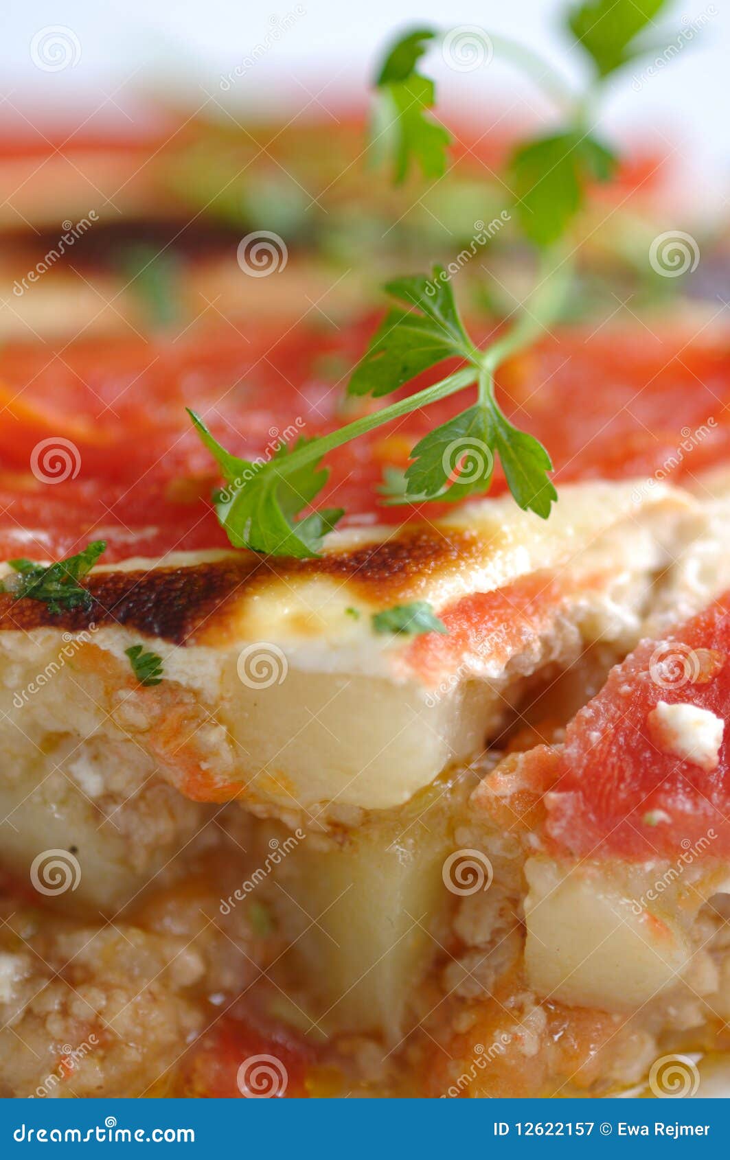 Musaka stock image. Image of mousakas, cuisine, vegetables - 12622157